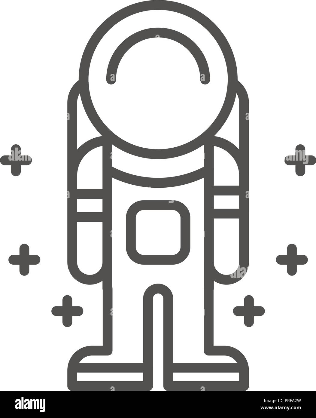 Space man icon, outline style Stock Vector Image & Art - Alamy