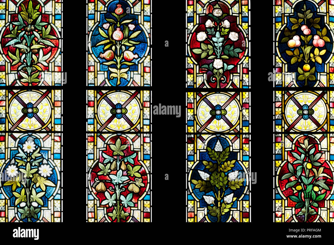 Religious symbols in St. Helen's Church, Darley Dale, Derbyshire, UK ...