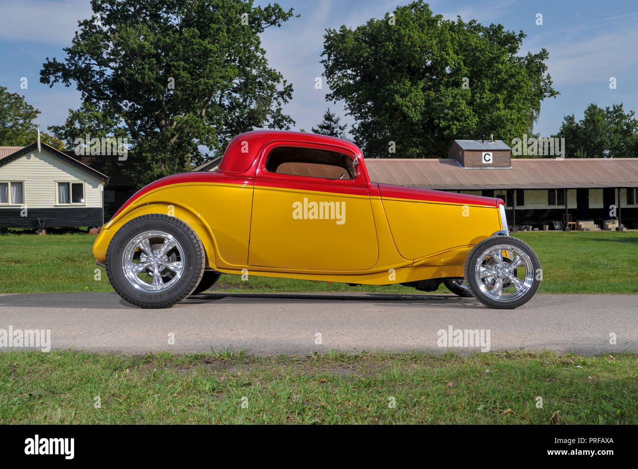 Ford yellow hot rod hi-res stock photography and images - Alamy