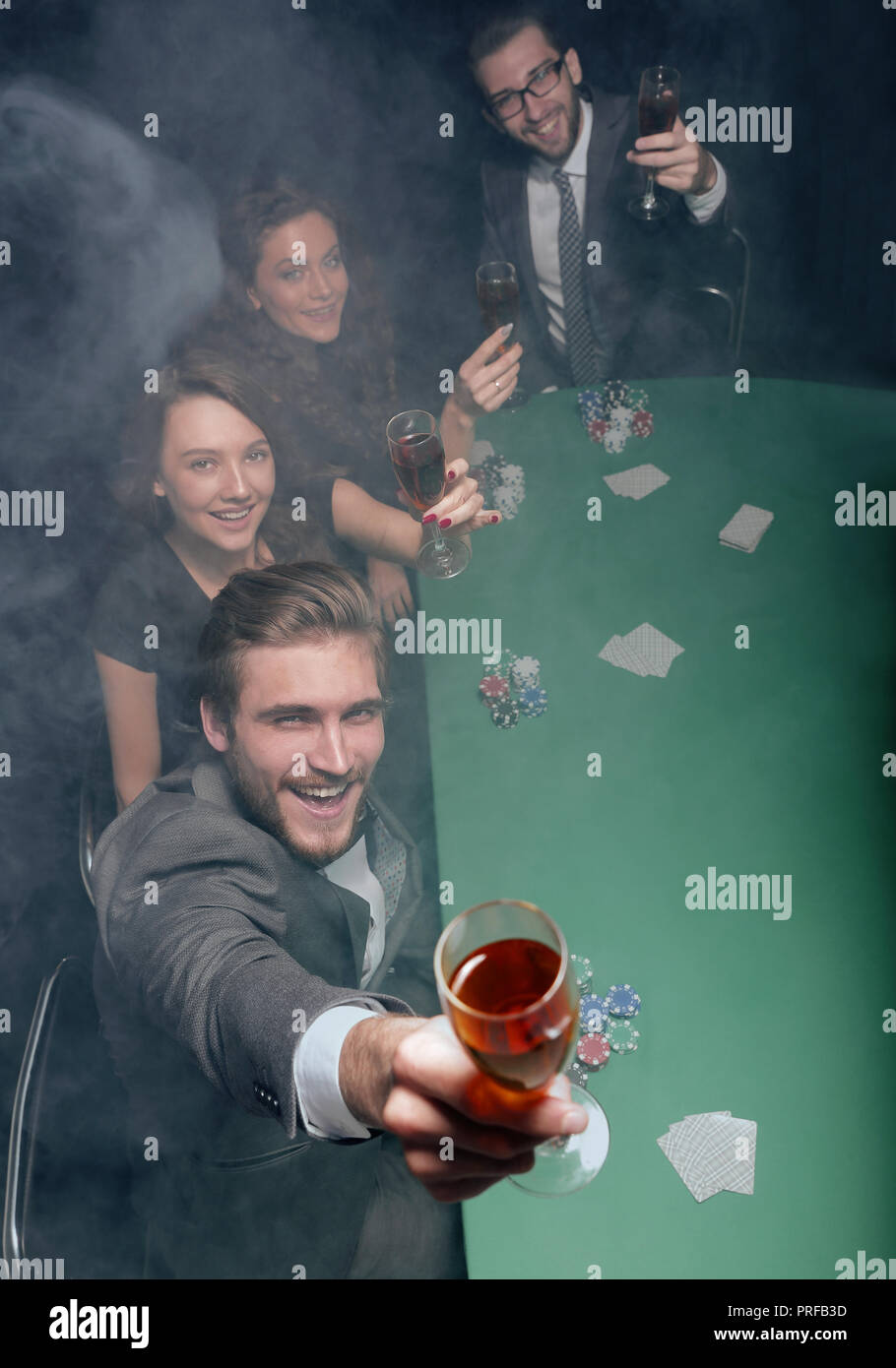 Rich men sitting table hi-res stock photography and images - Alamy