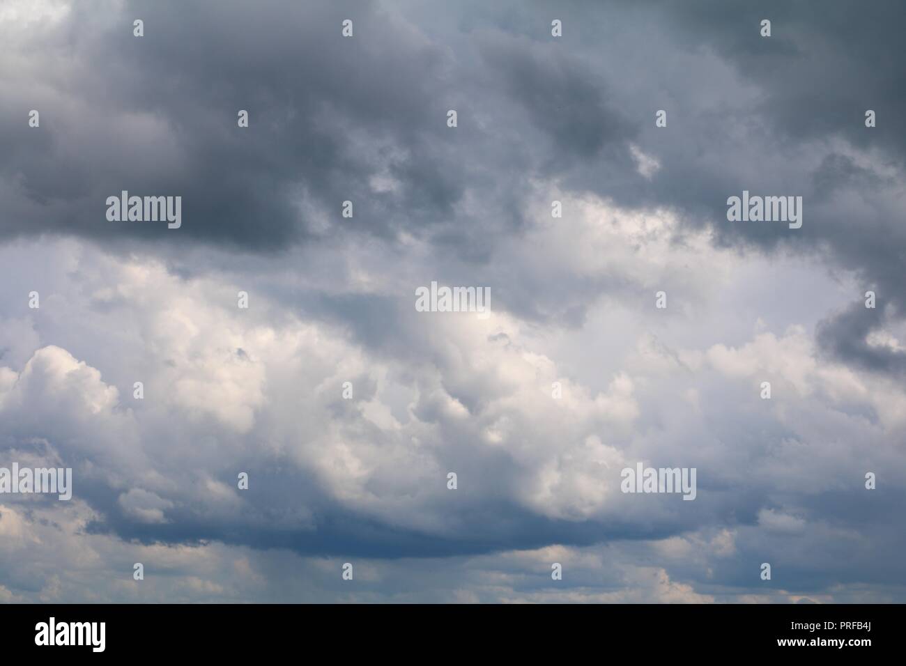 blue sky with big cloud and raincloud, art of nature beautiful Stock ...