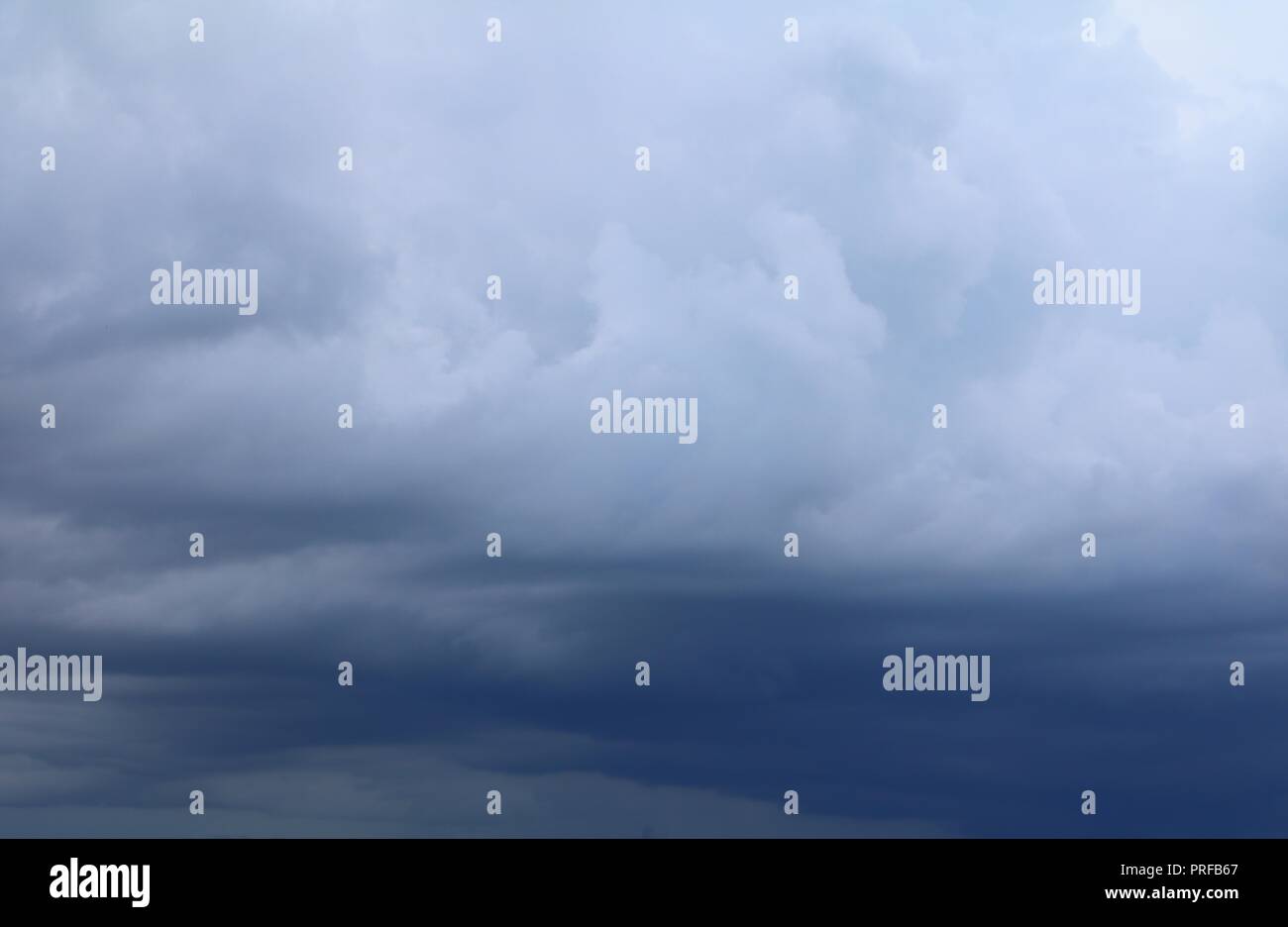 blue sky with big cloud and raincloud, art of nature beautiful Stock ...