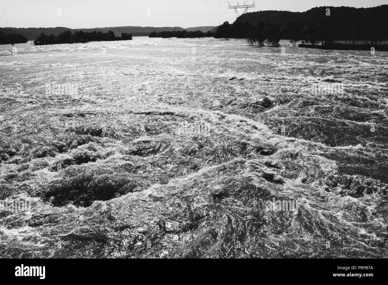 Swirling water at Safe Harbor Dam Stock Photo - Alamy