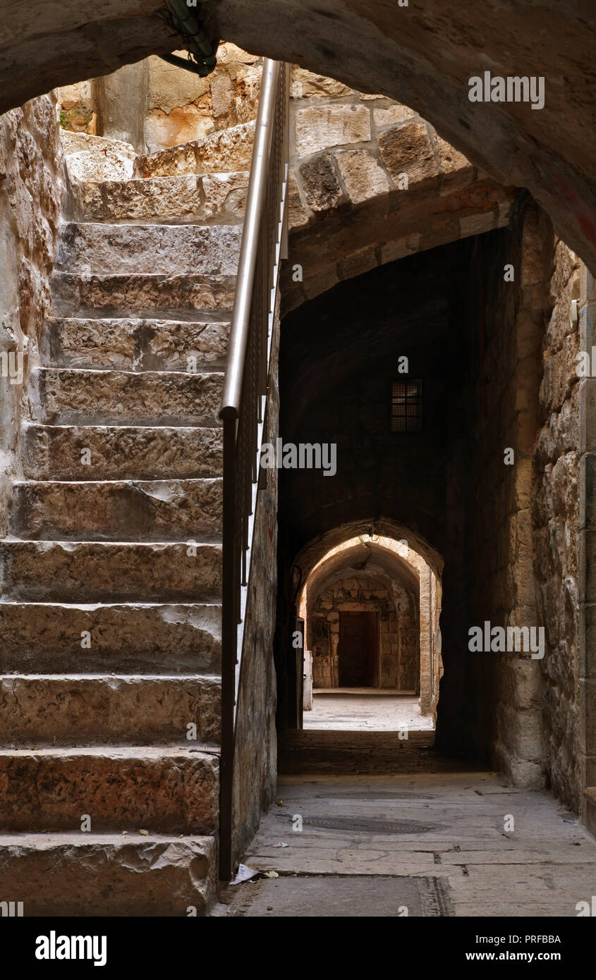 Courtyard in Jerusalem. Israel Stock Photo - Alamy