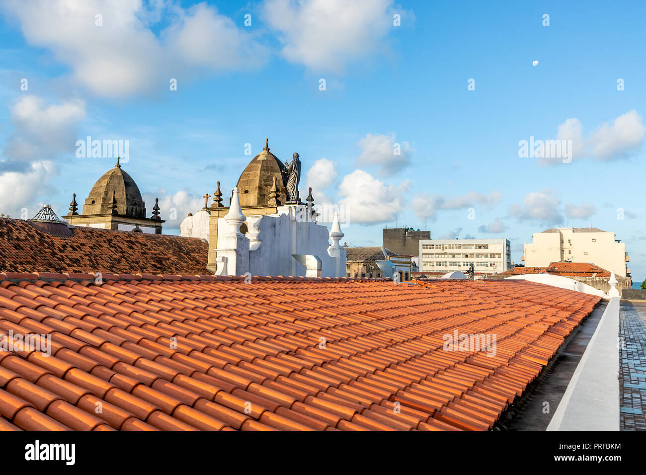 Rooftop view at Alfandega Bund (Cais da Alfândega), Recife, Pernambuco ...