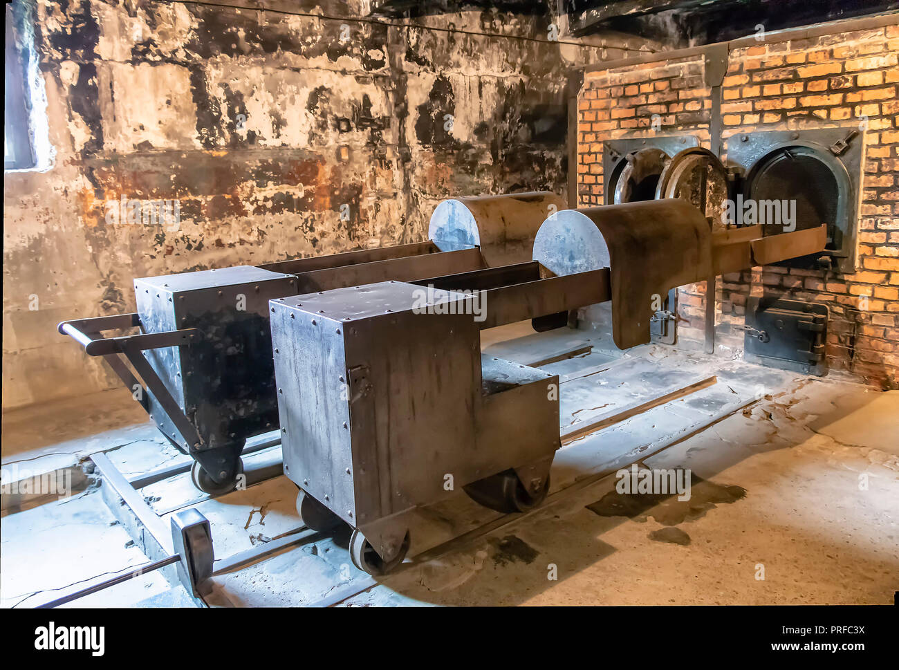 Crematorium in Auschwitz ii Birkenau concentration and extermination ...