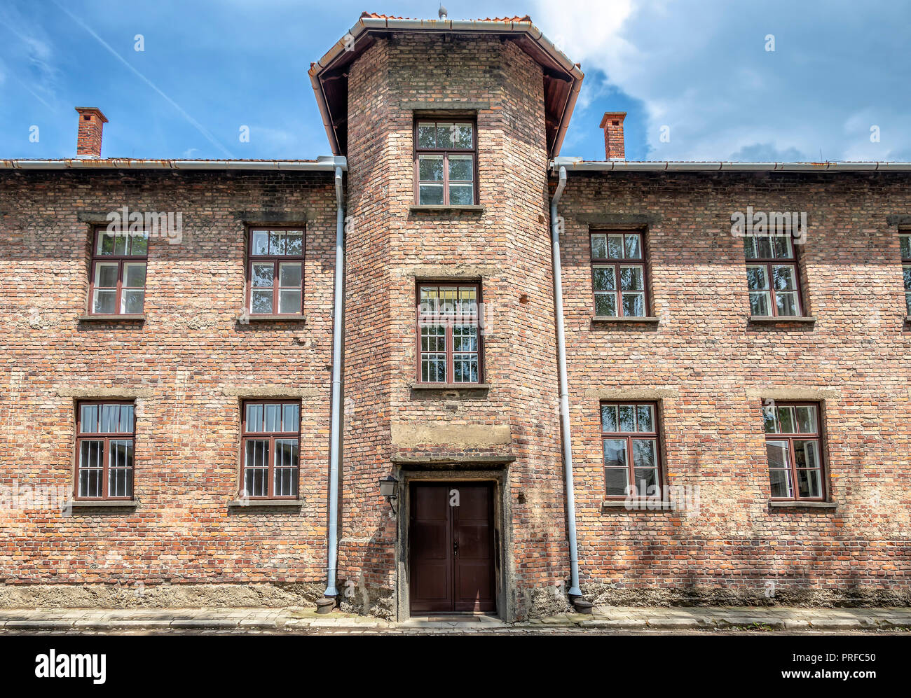 Prisoner's barrack in Auschwitz concentration and extermination camp ...