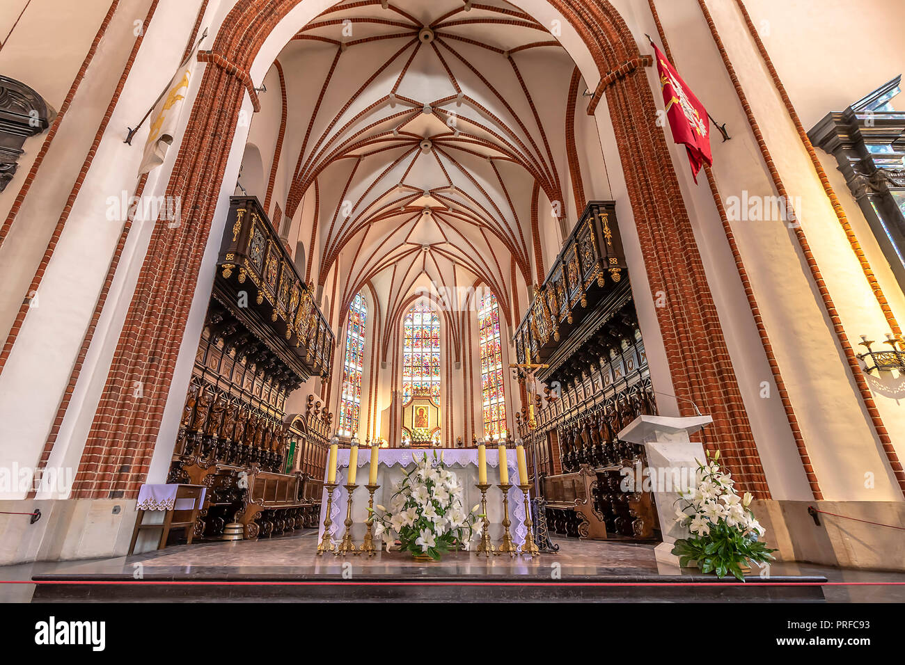 Warsaw, Poland May 30, 2018: Interior of St. John's Archcathedral in ...