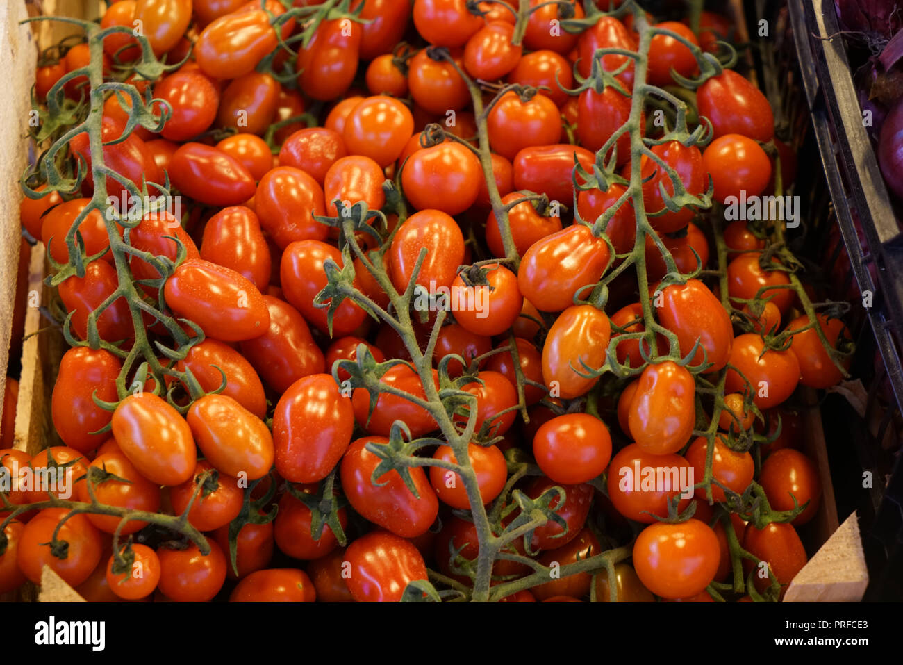 A vegetable market in Portugal offers colorful fruits and vegetables ...