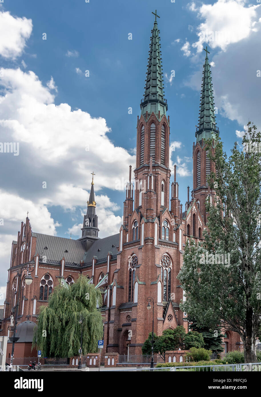 Facade of Cathedral of St. Michael the Archangel and St. Florian the ...