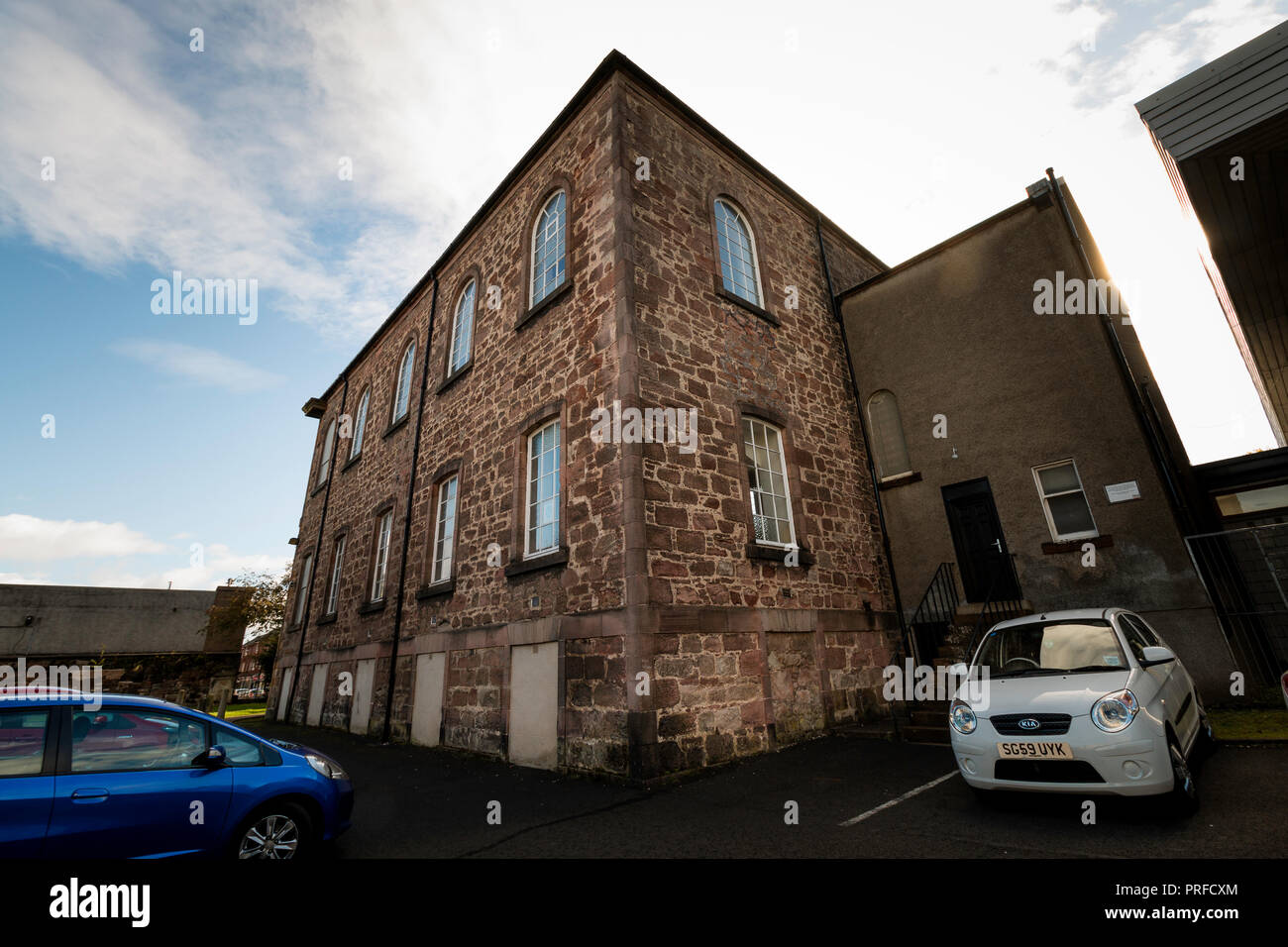 Port Glasgow Scotland Landmark Buildings & River Clyde Coast Line Stock ...