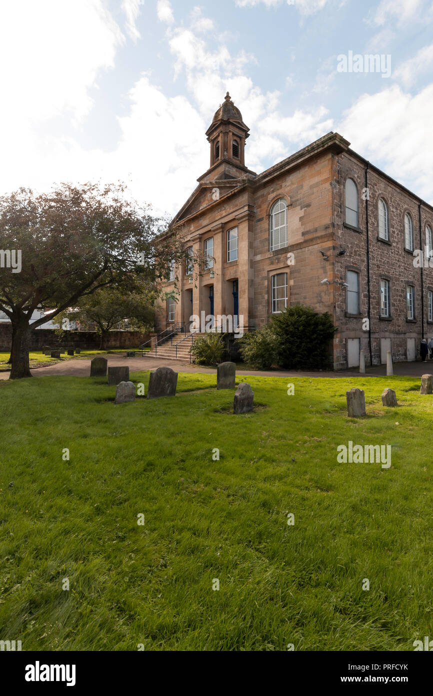 Port Glasgow Scotland Landmark Buildings & River Clyde Coast Line Stock ...