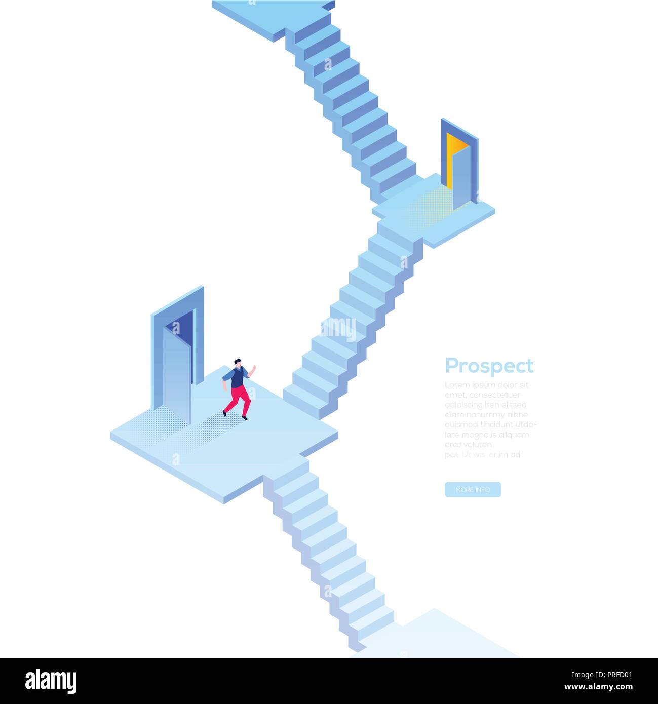 Business prospect - modern isometric vector web banner Stock Vector ...