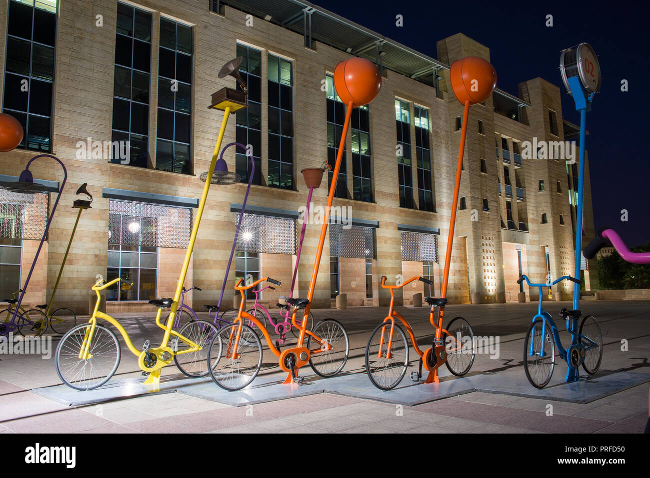 Colorful bikes exposition Stock Photo - Alamy