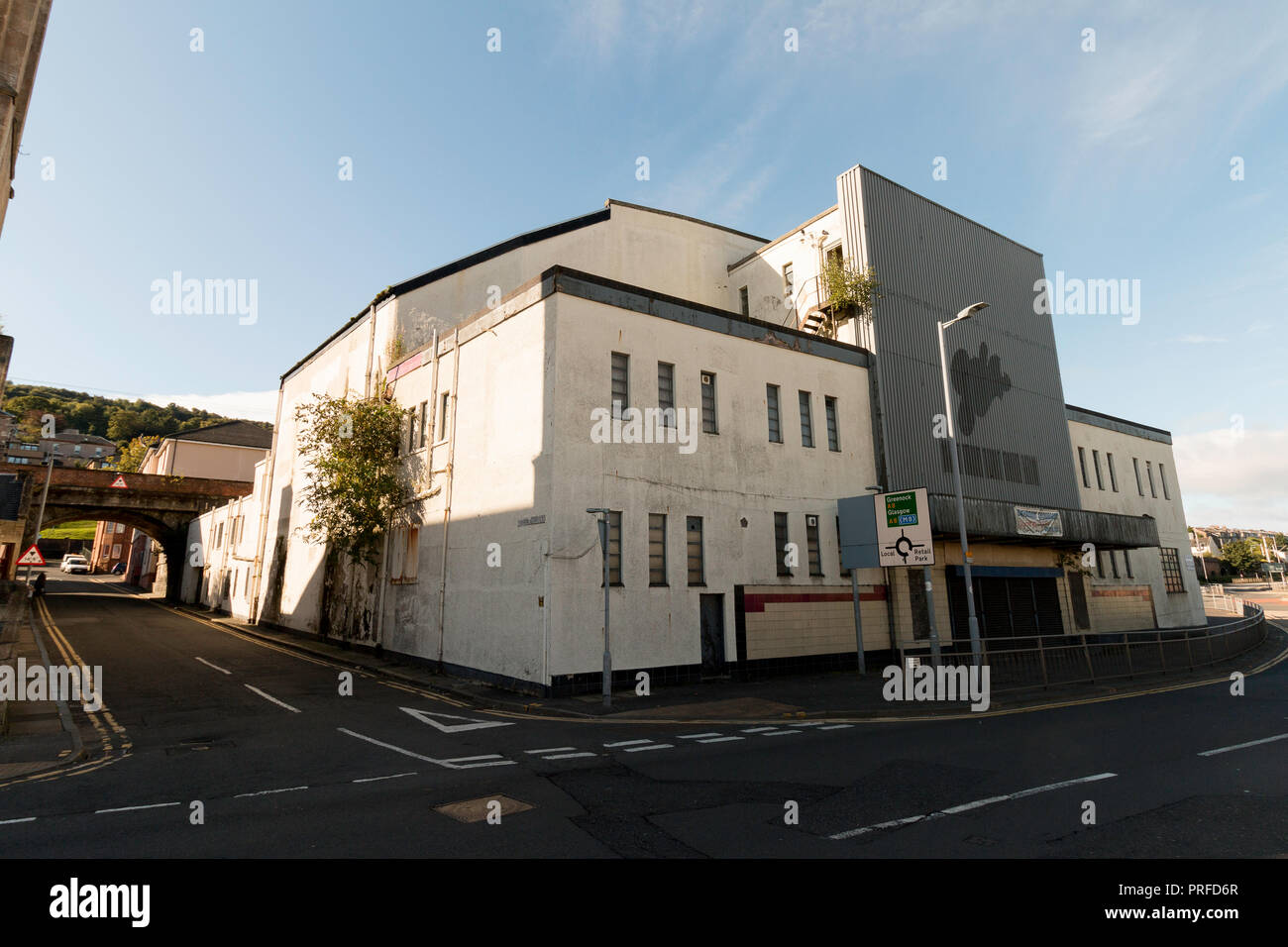 Port Glasgow Scotland Landmark Buildings & River Clyde Coast Line Stock ...