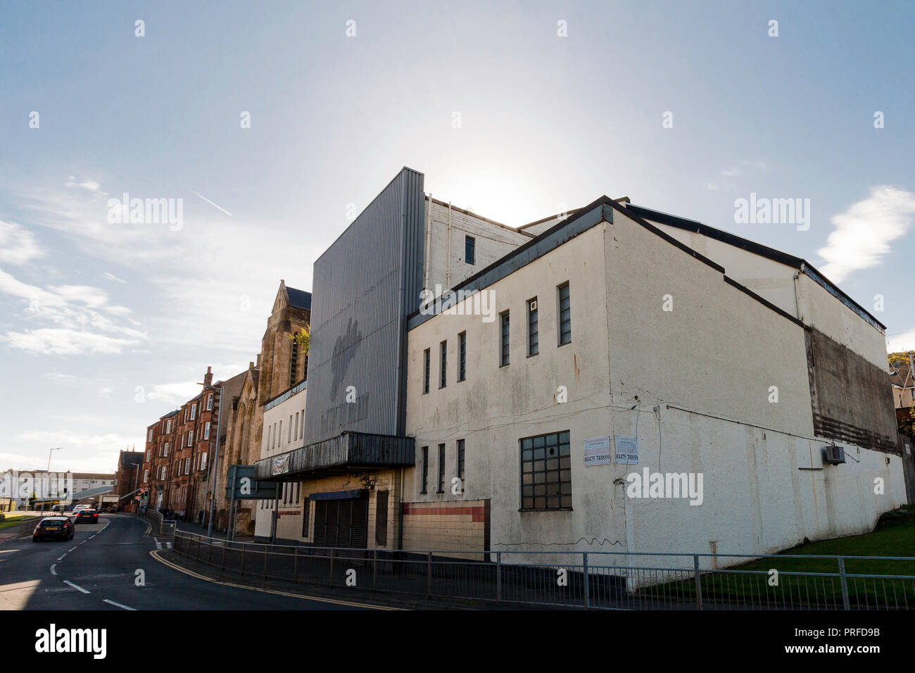 Port Glasgow Scotland Landmark Buildings & River Clyde Coast Line Stock ...