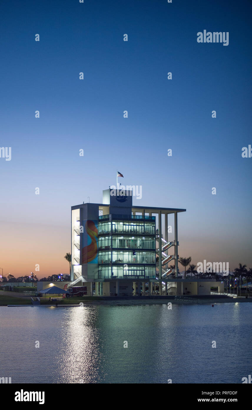 Sarasota, Florida, USA 29th September 2018.Finish Tower pre sunrise ...