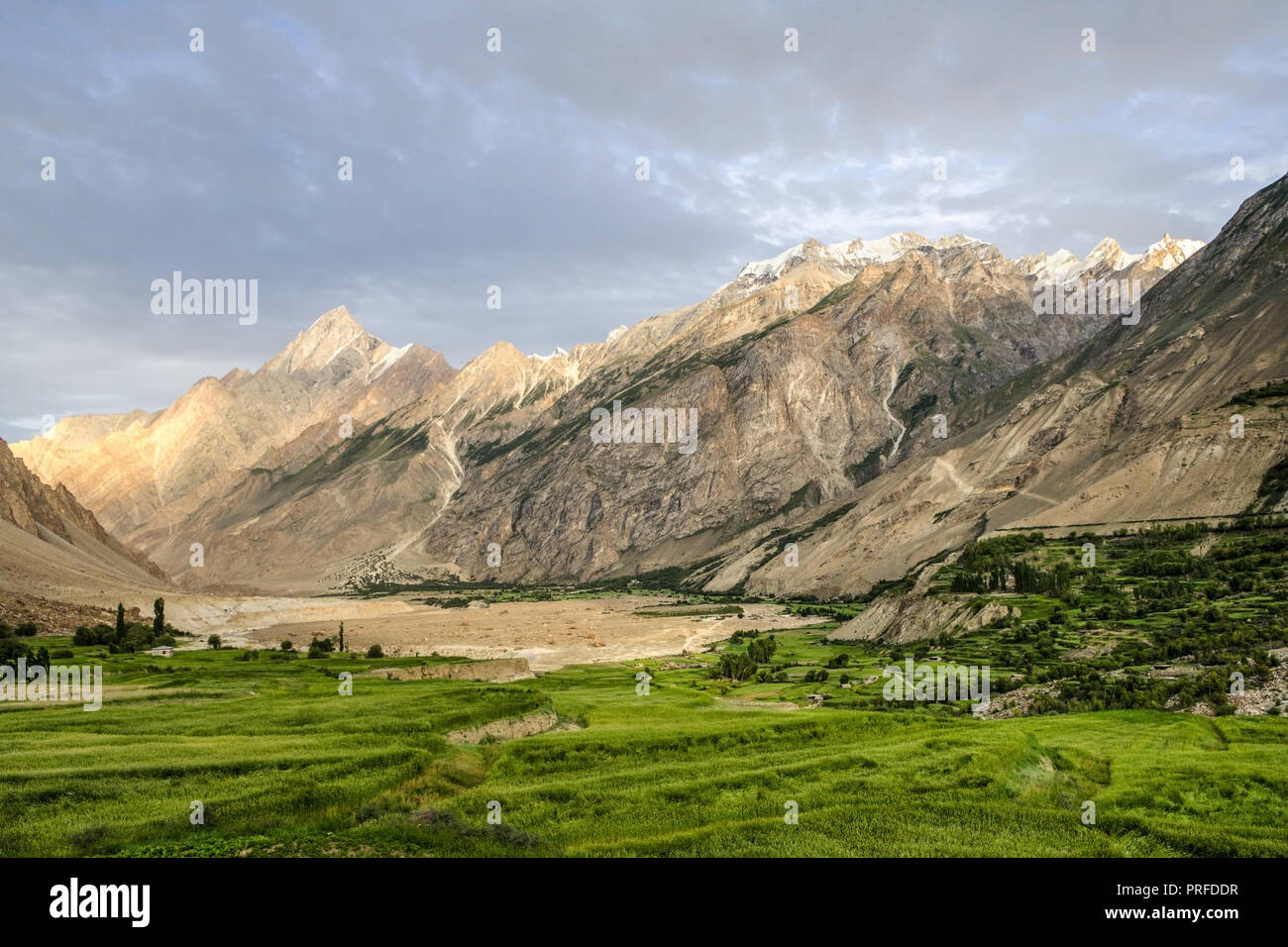 View from the fields of Askole village, Gilgit-Baltistan, Pakistan ...