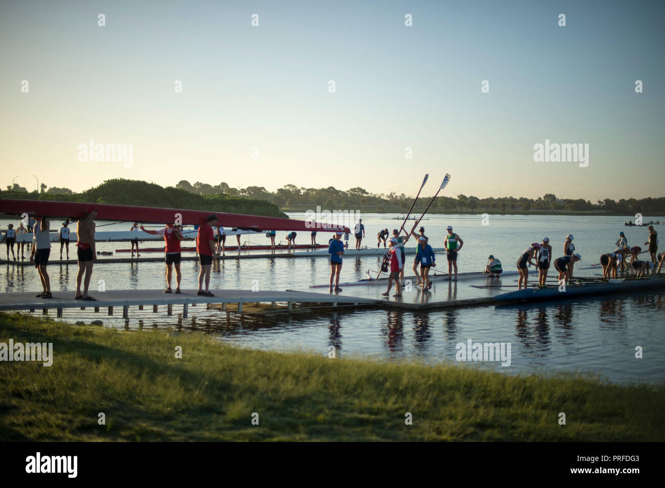 Sarasota, Florida, USA 29th September 2018. FISA, Boating Area, sunrise ...