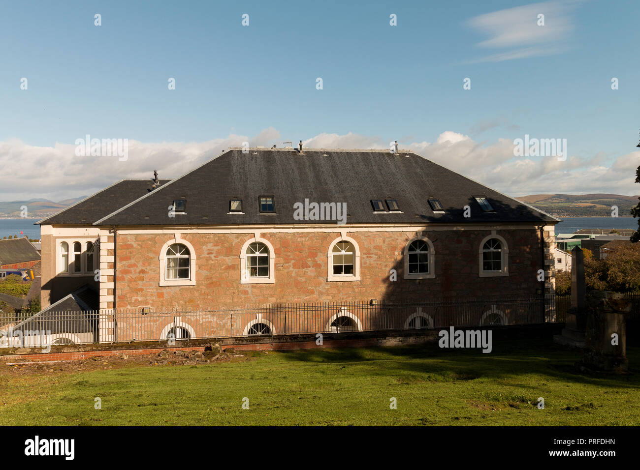Port Glasgow Scotland Landmark Buildings & River Clyde Coast Line Stock ...
