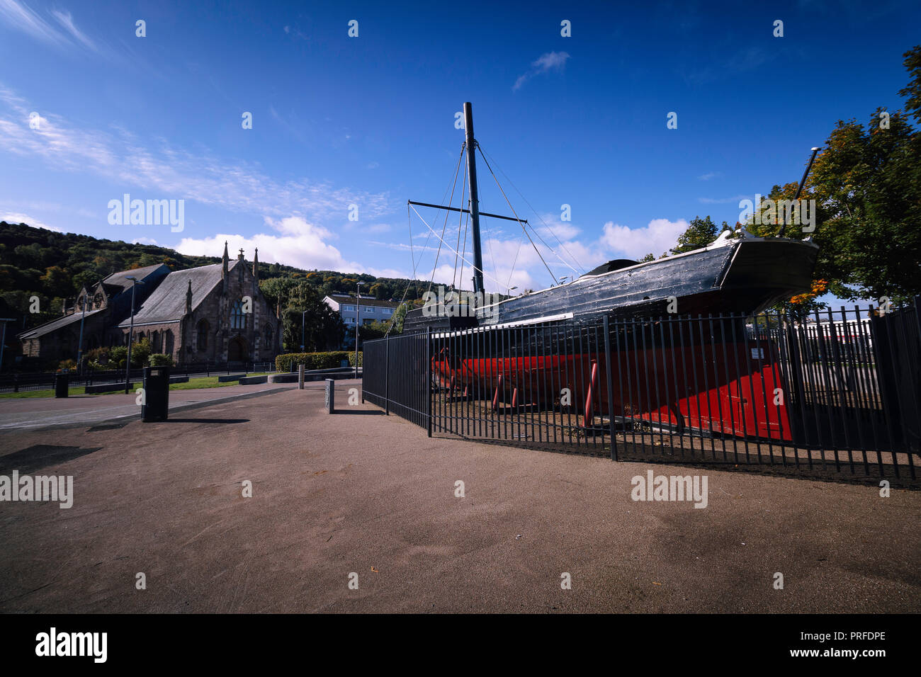 Port Glasgow Scotland Landmark Buildings & River Clyde Coast Line Stock ...