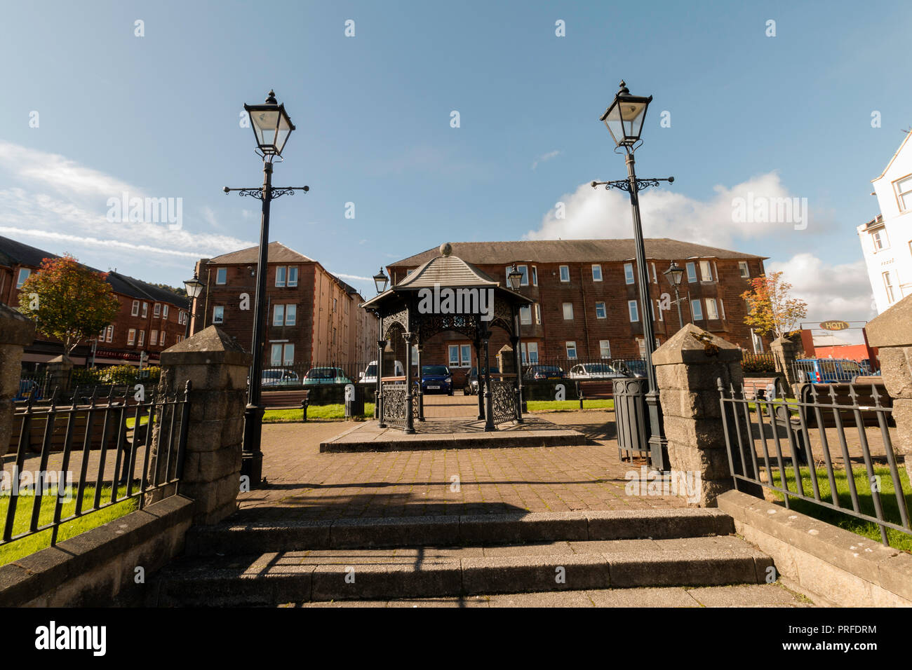 Port Glasgow Scotland Landmark Buildings & River Clyde Coast Line Stock ...
