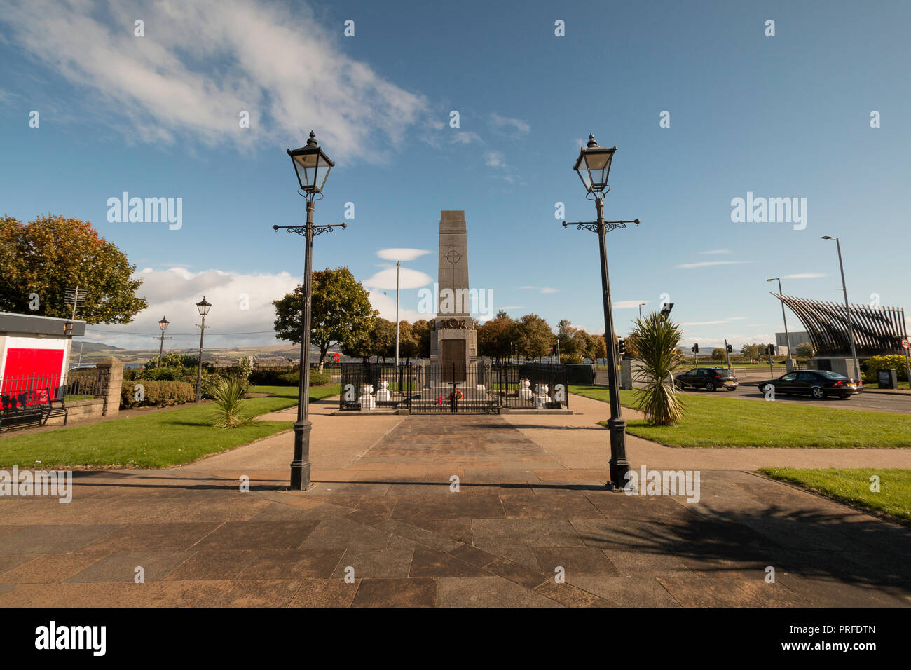 Port Glasgow Scotland Landmark Buildings & River Clyde Coast Line Stock ...