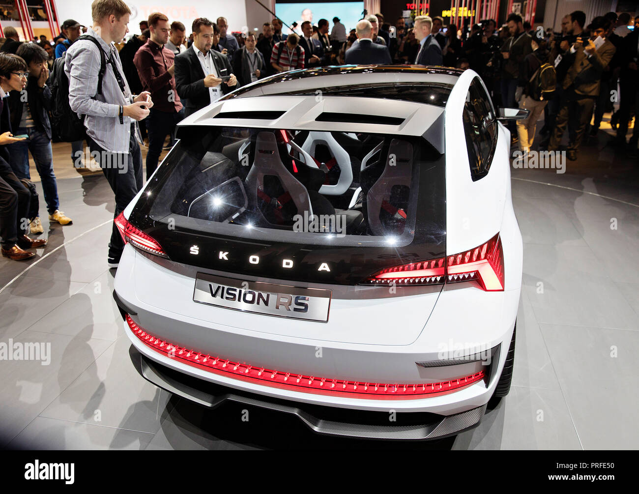 New concept car Skoda Vision RS was unveiled fin the World Premiere ...