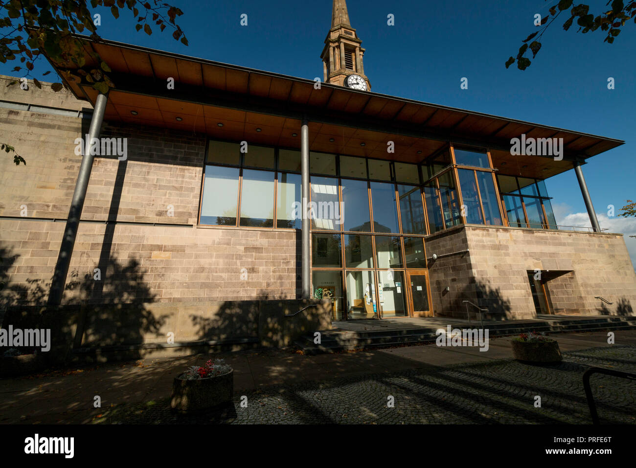 Port Glasgow Scotland Landmark Buildings & River Clyde Coast Line Stock ...