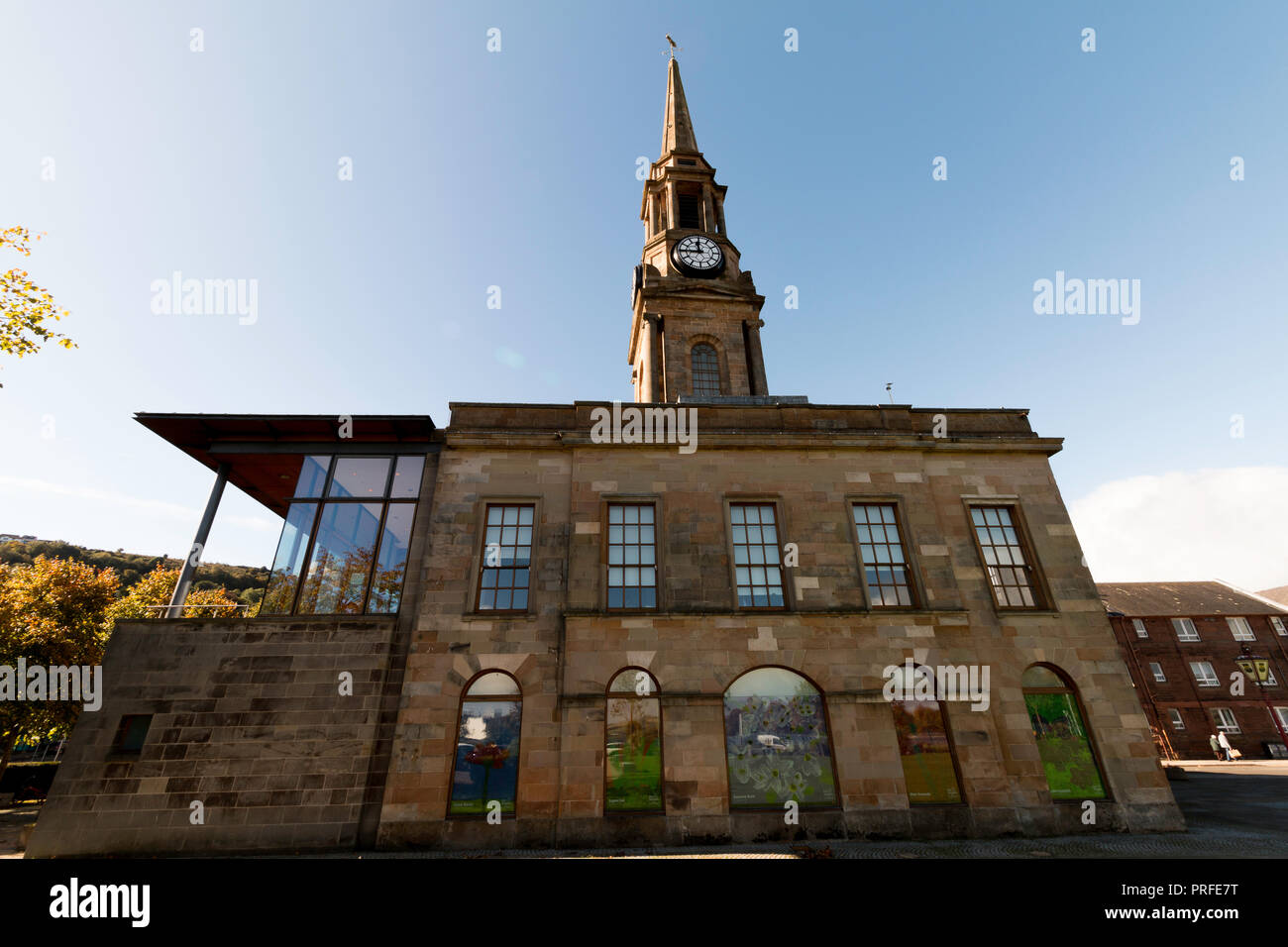 Port Glasgow Scotland Landmark Buildings & River Clyde Coast Line Stock ...