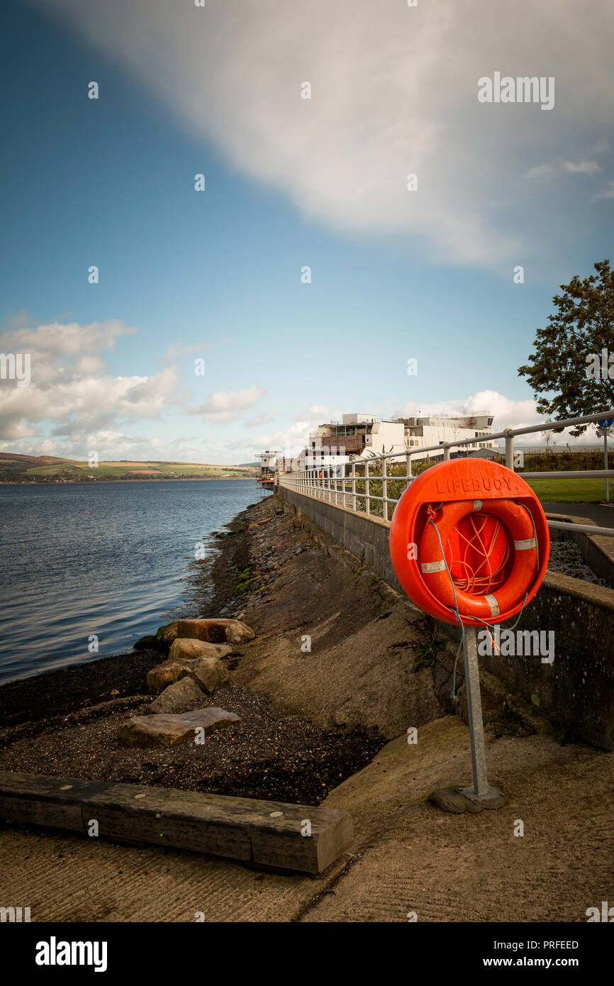 Port Glasgow Scotland Landmark Buildings & River Clyde Coast Line Stock ...
