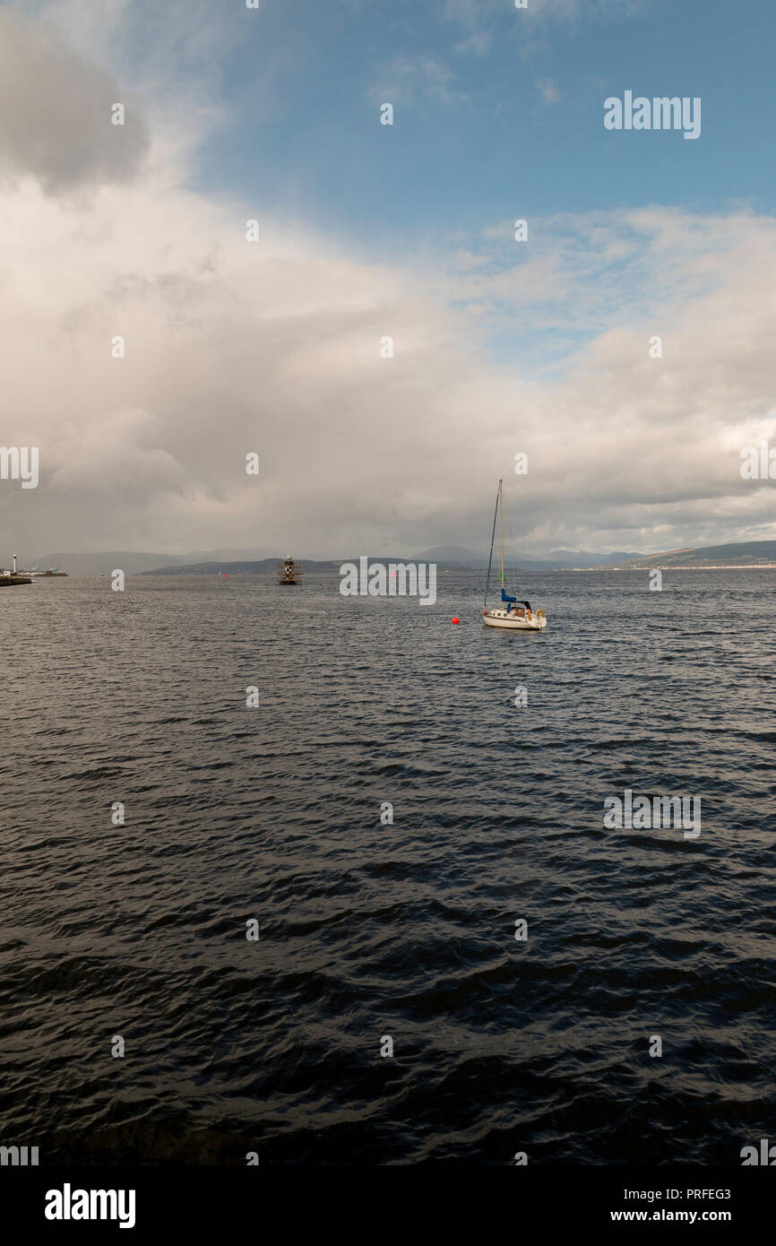 Port Glasgow Scotland Landmark Buildings & River Clyde Coast Line Stock ...