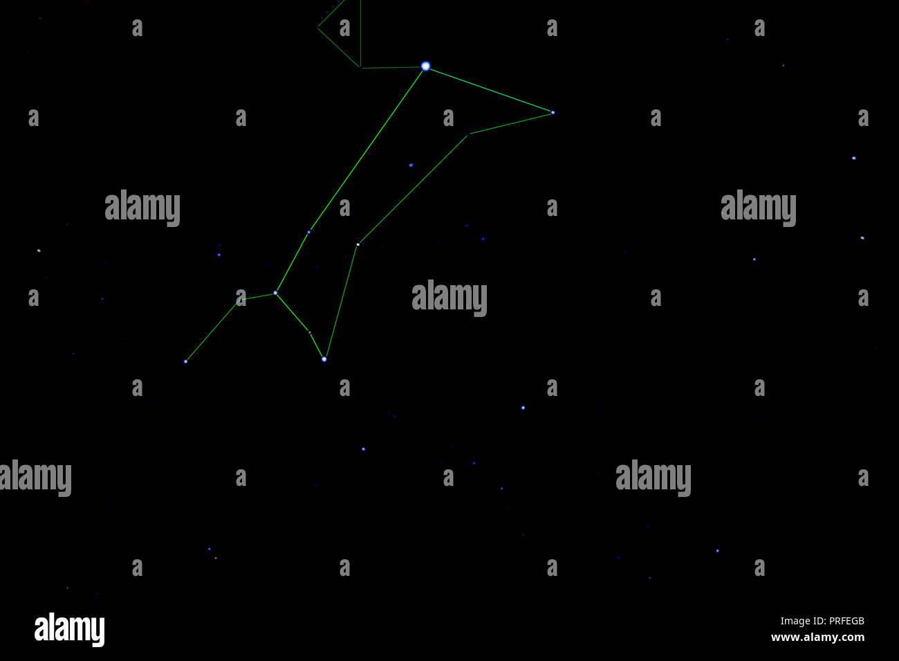Canis Major constellation. Star cluster messier 41 Stock Photo - Alamy