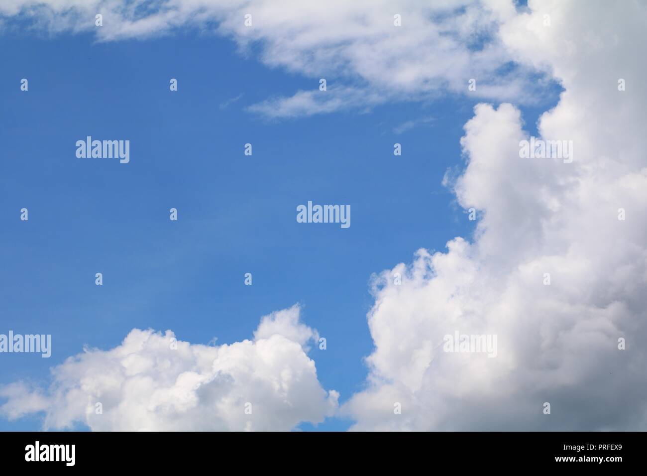 blue sky with big cloud and raincloud, art of nature beautiful Stock ...