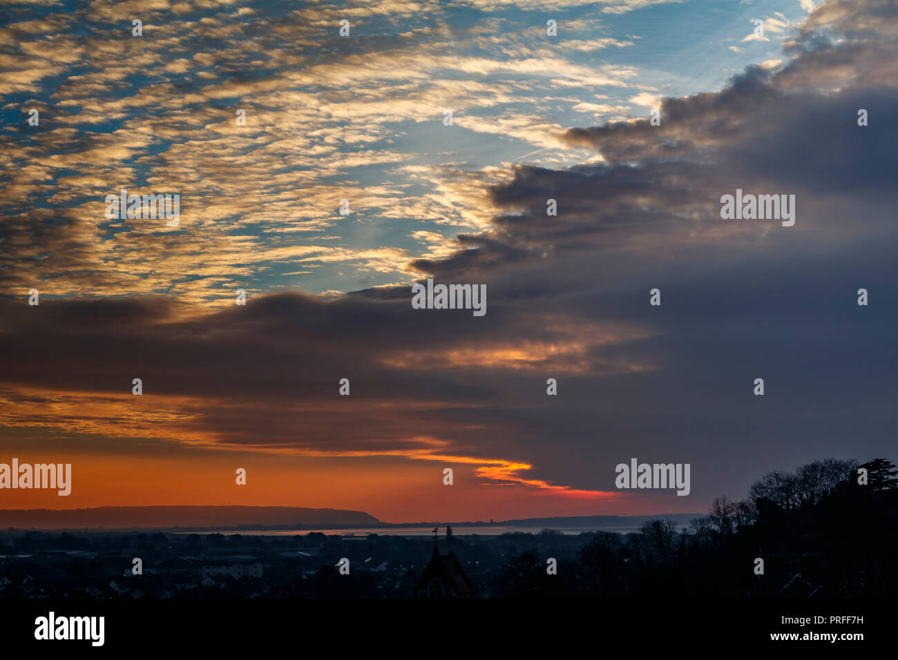 Lovely sunset clear sky hi-res stock photography and images - Alamy