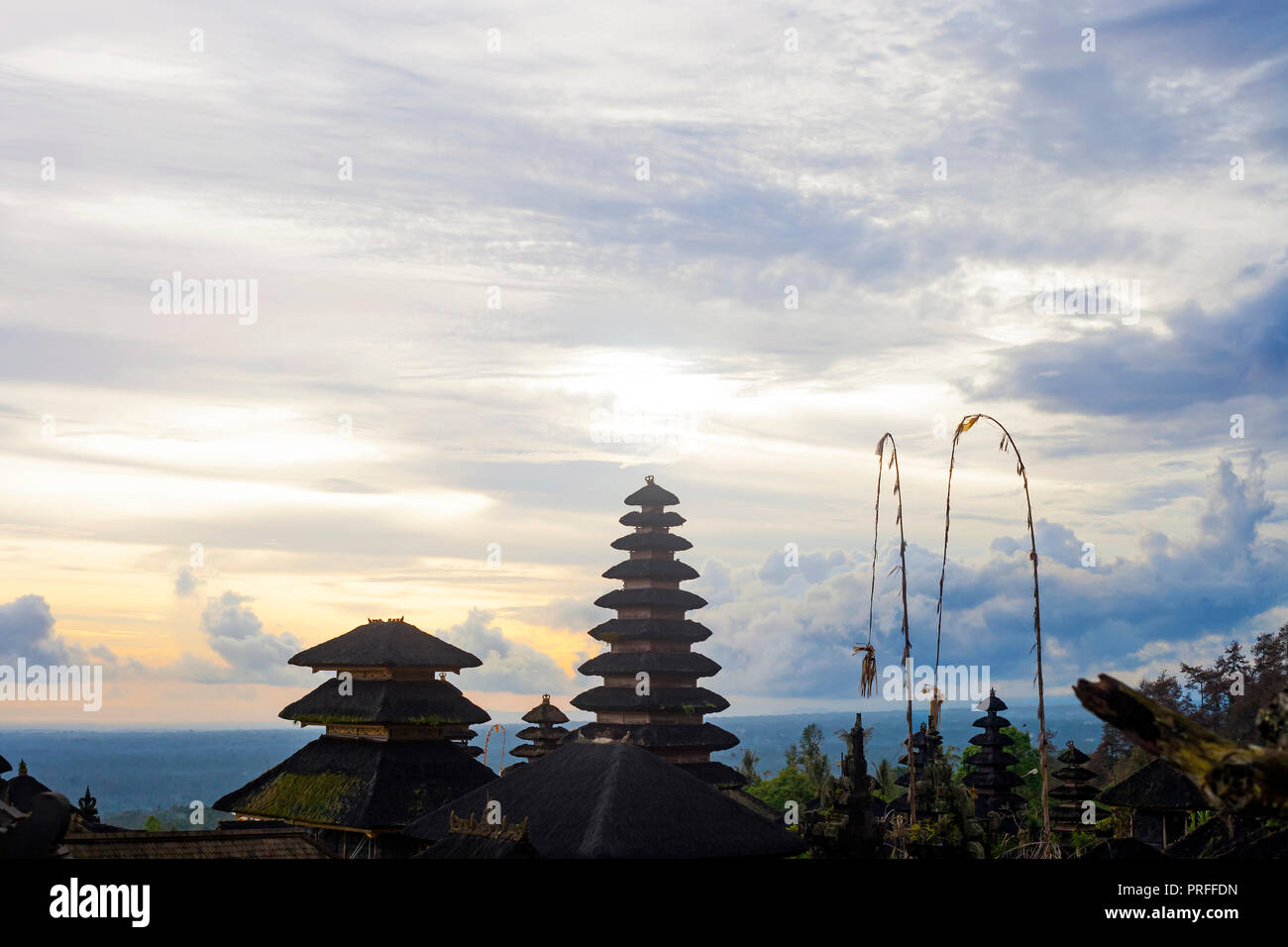 Pura Besakih temple complex, holiest of all Balinese Hindu temple ...