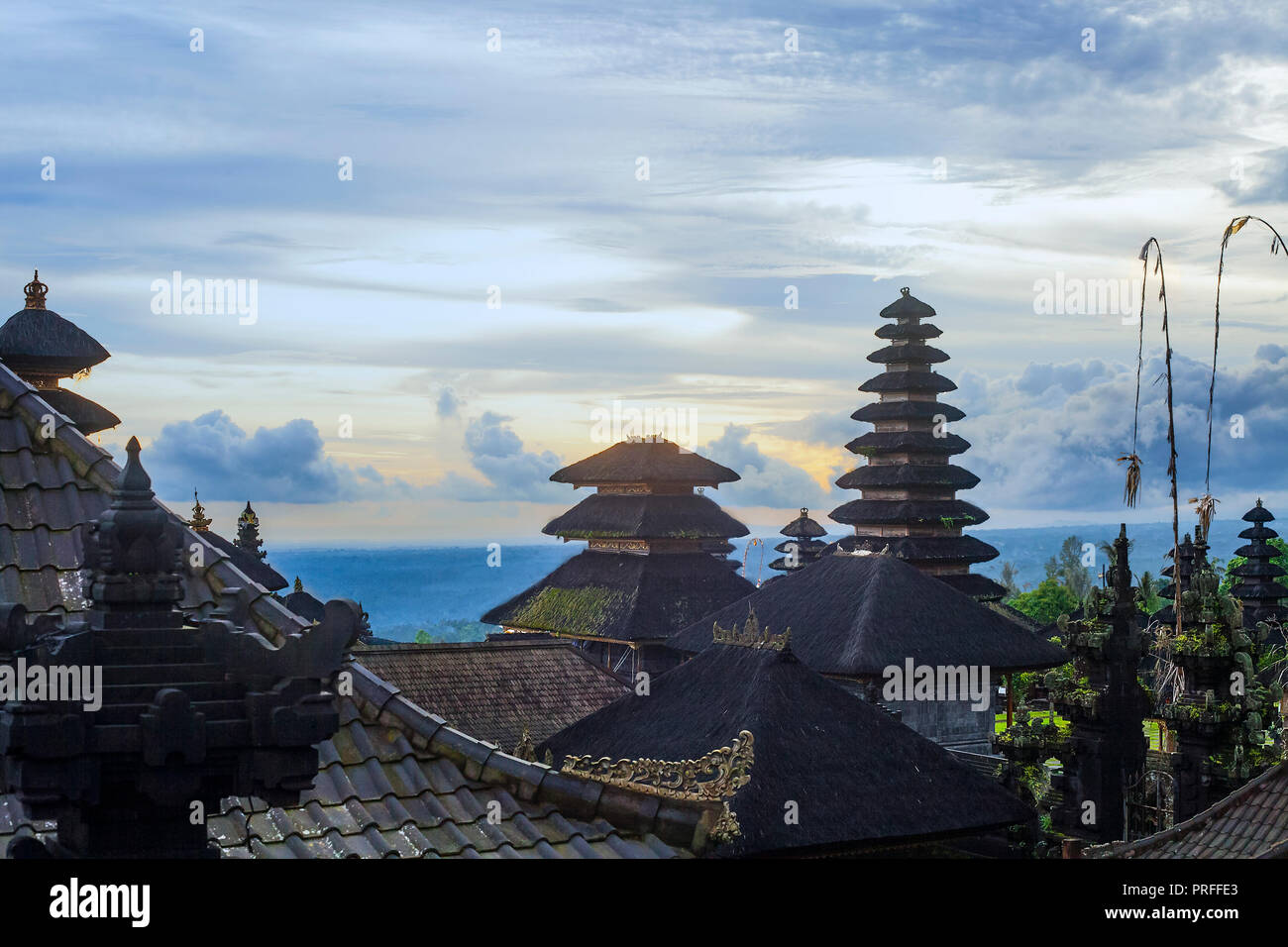 Pura Besakih temple complex, holiest of all Balinese Hindu temple ...