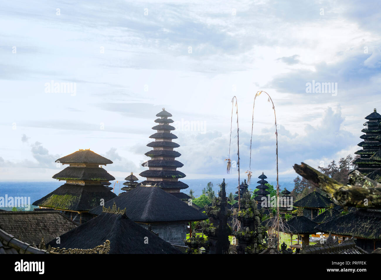 Pura Besakih temple complex, holiest of all Balinese Hindu temple ...