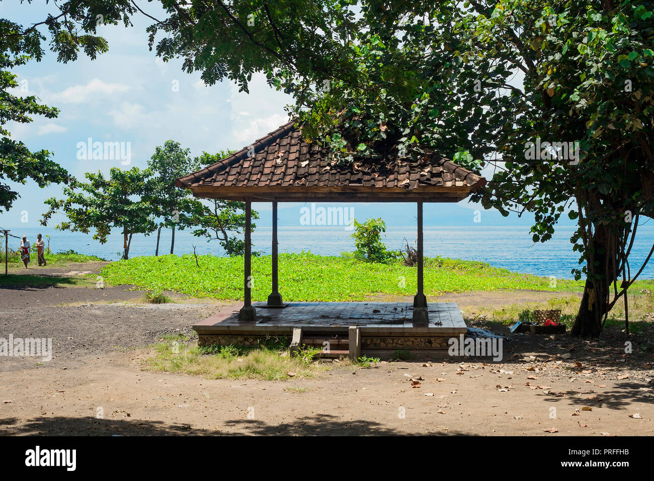 Bali, Indonesia - 07 March 2018: Bale on beach near ocean. Summer ...