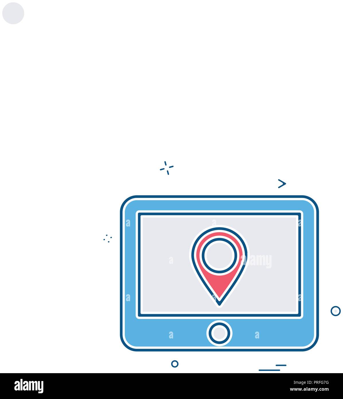 gps tab location map travel direction icon vector design Stock Vector ...