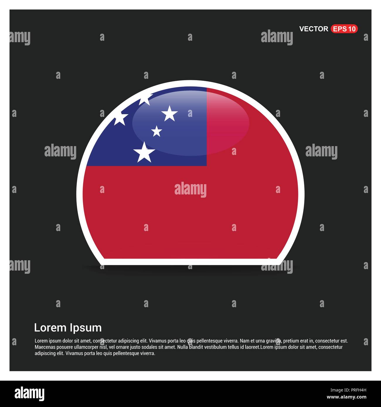 Samoa flags design vector Stock Vector Image & Art - Alamy