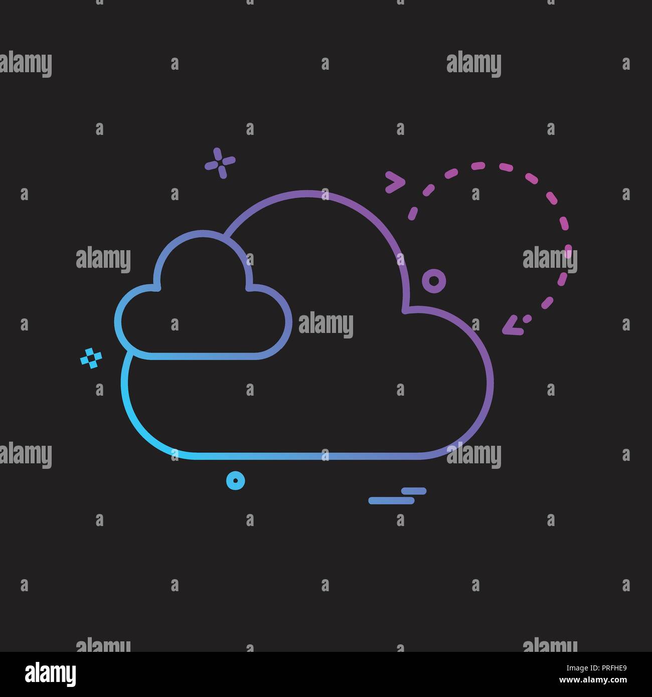 Cloud icon design vector Stock Vector Image & Art - Alamy