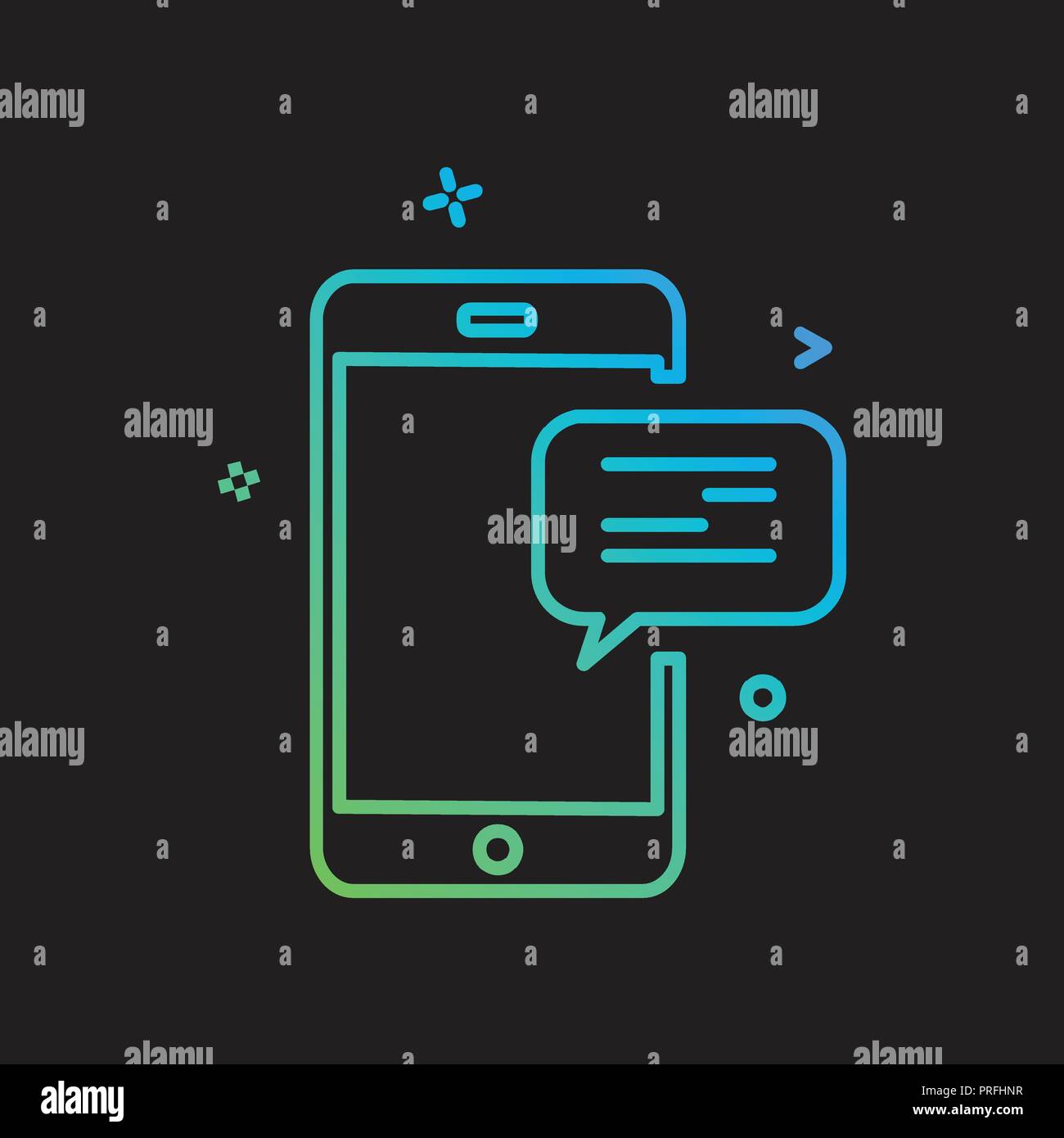 Mobile icon design vector Stock Vector Image & Art - Alamy