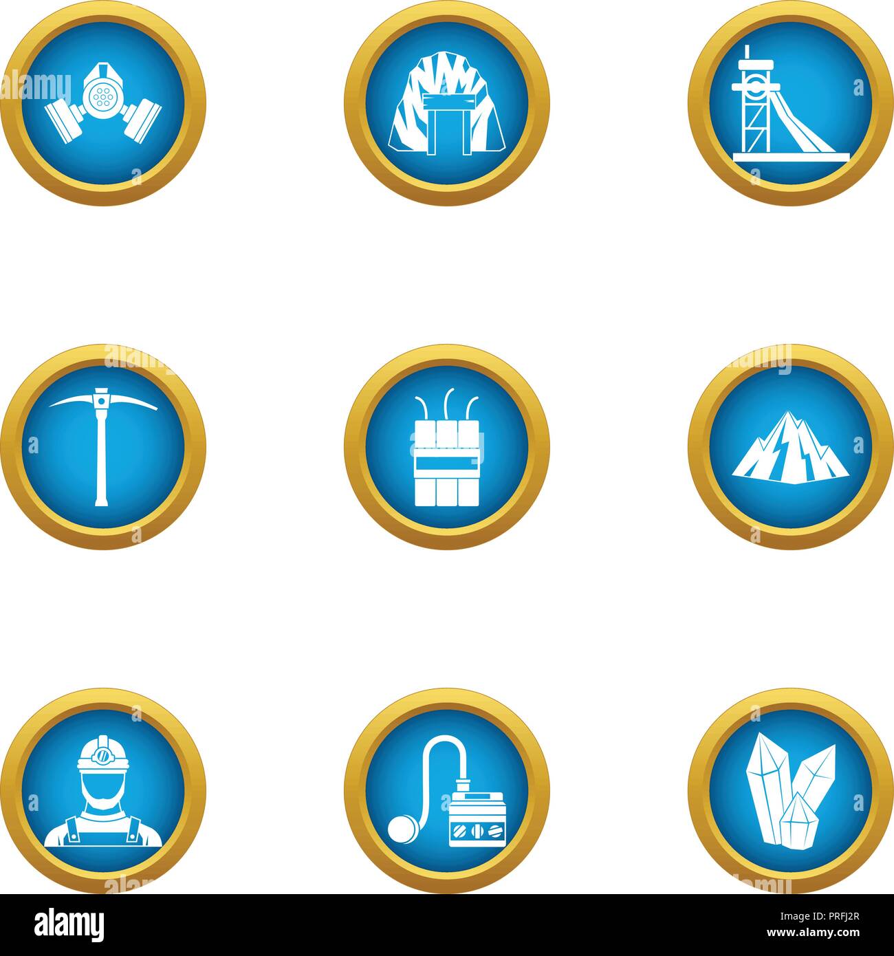 Landmine icons set, flat style Stock Vector Image & Art - Alamy