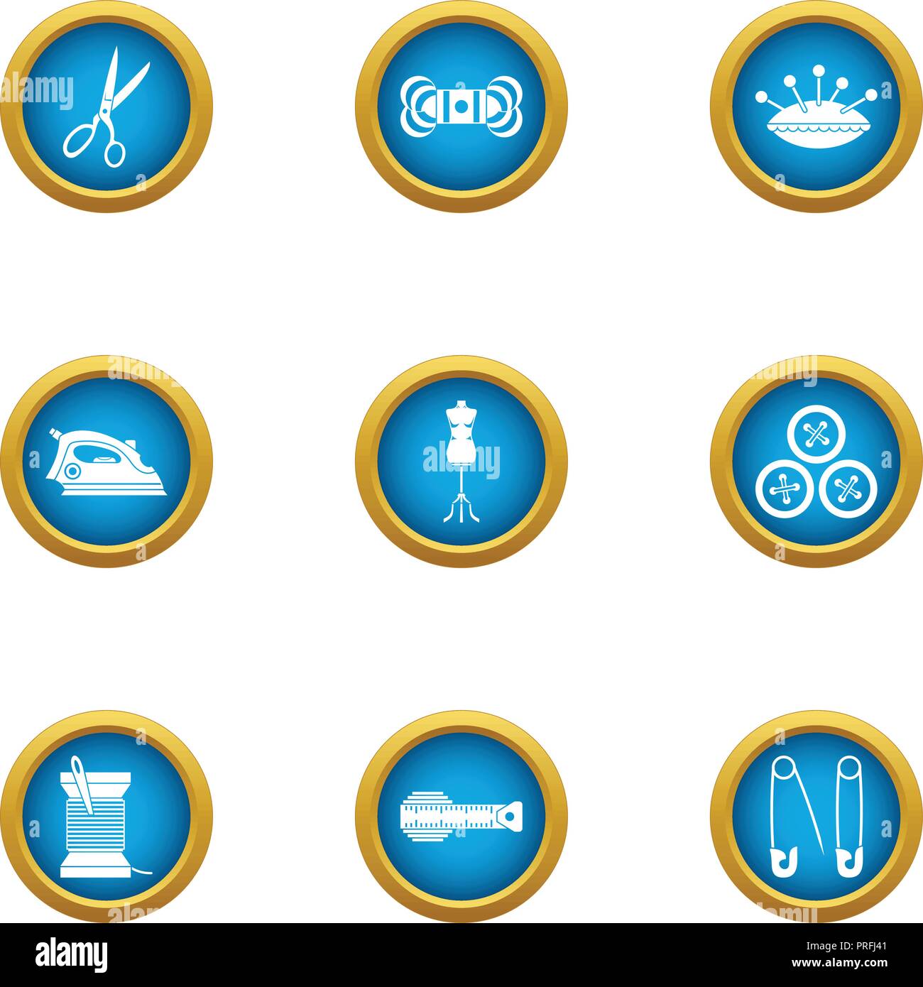 Clean cloth icons set, flat style Stock Vector Image & Art - Alamy