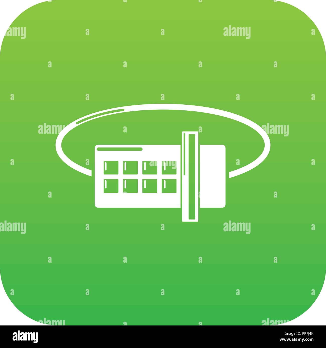 Lock code icon green vector Stock Vector Image & Art - Alamy