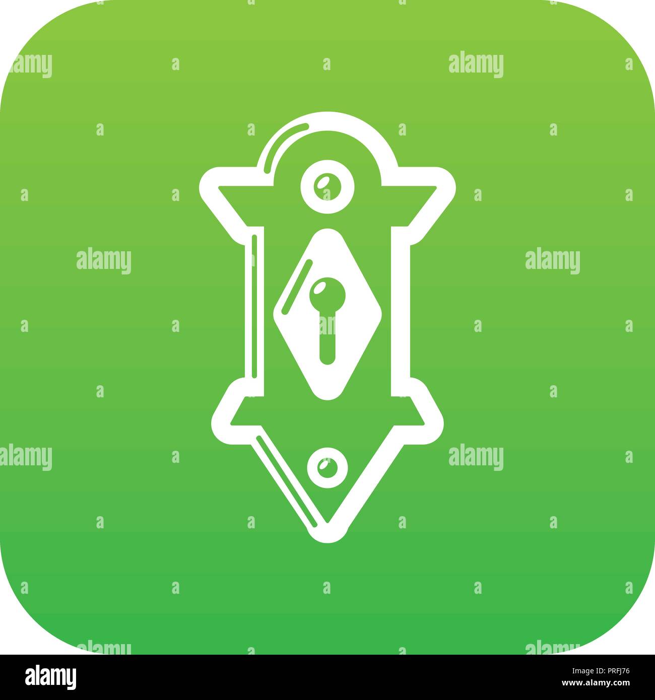 Lock door icon green vector Stock Vector Image & Art - Alamy