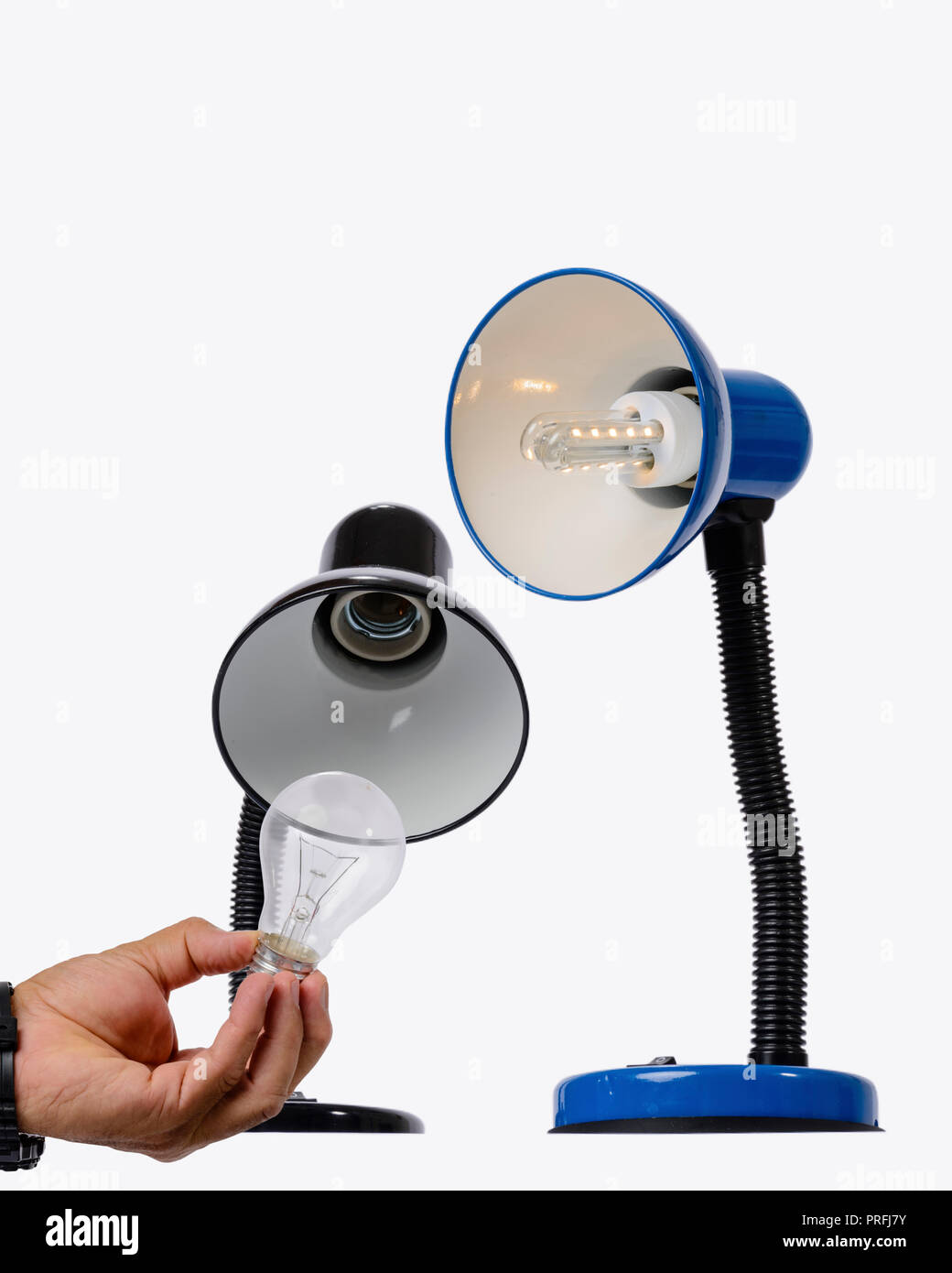Led lamp illuminated with lampholder replaces the old obsolete light ...