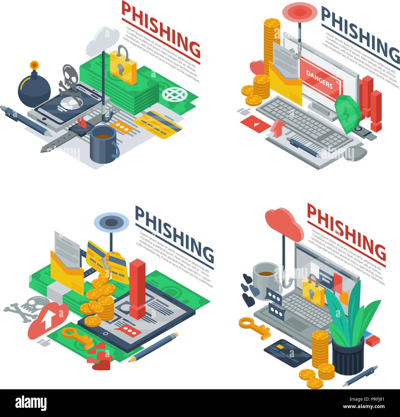 Phising Stock Vector Images - Alamy