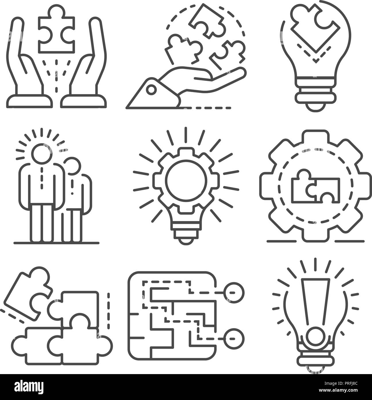 Solution icon set, outline style Stock Vector Image & Art - Alamy Solution icon set, outline style Stock Vector Image & Art - Alamy